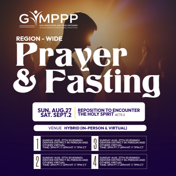 Region-Wide Prayer & Fasting Template | PosterMyWall
