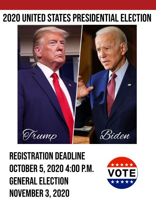 register to vote presidential Election Template | PosterMyWall