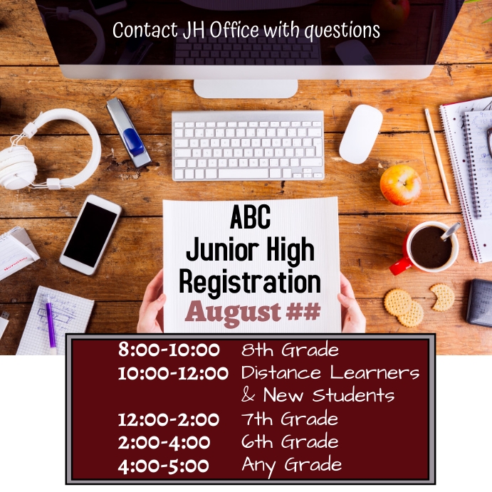 Registration Template | PosterMyWall