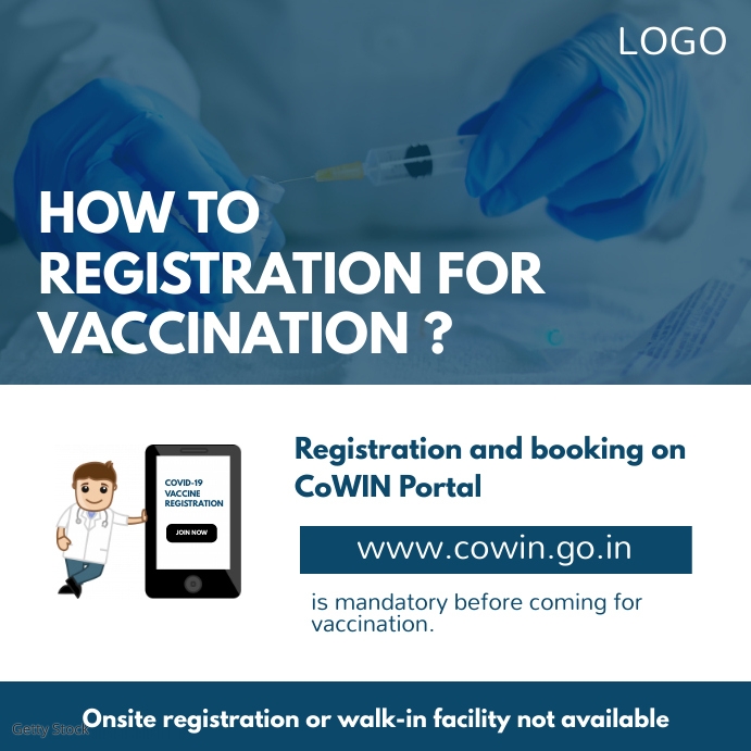 Registration For Vaccination Template | PosterMyWall