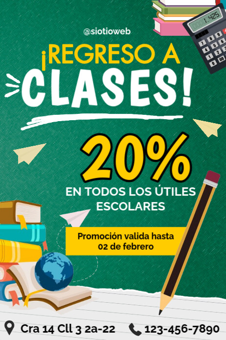 Plantilla de regreso a clases | PosterMyWall