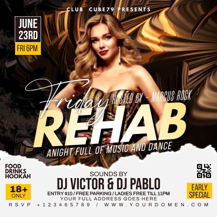 Plantilla de Rehan friday | PosterMyWall