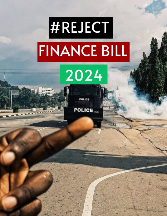 Rejct Finance Bill 2024 Flyer (us Letter) Template | PosterMyWall