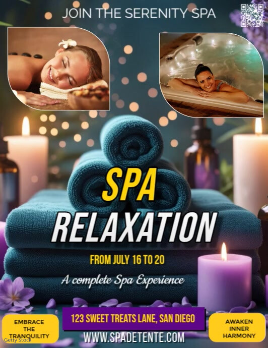 Copy of Relaxation Spa Flyer | PosterMyWall