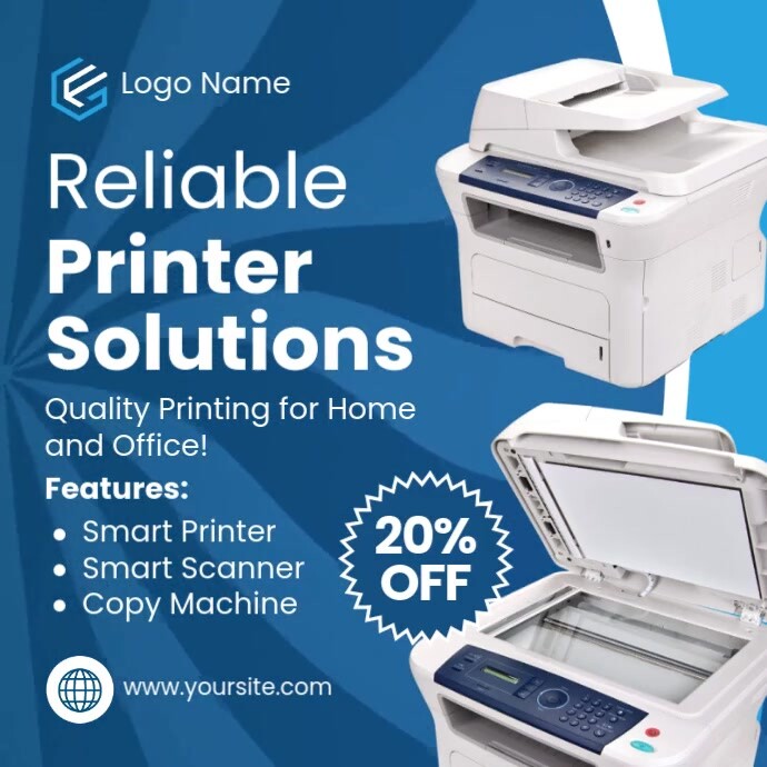 Copy of Reliable Printer Solutions | PosterMyWall