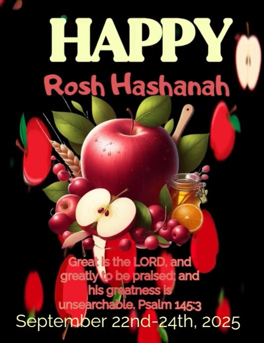 Plantilla de Religious Rosh Hashanah Flyer | PosterMyWall