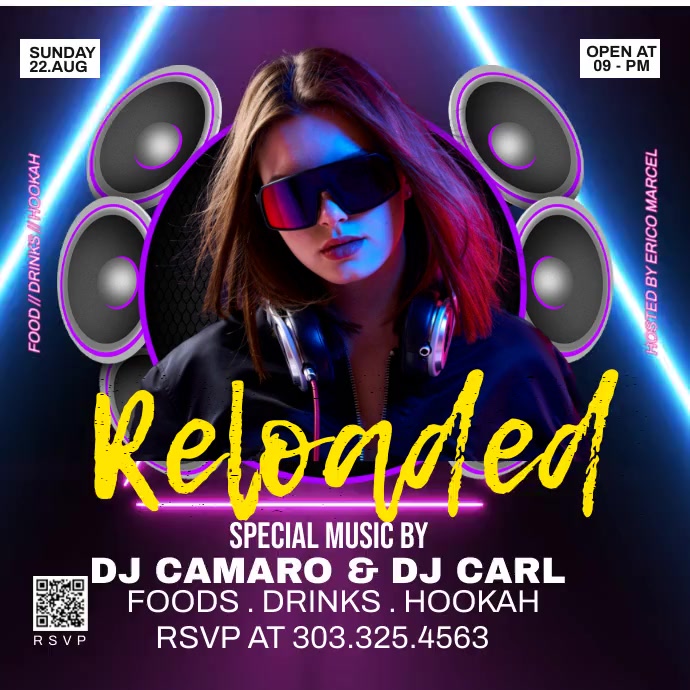 Reloaded Night Party Template | PosterMyWall