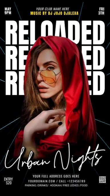 RELOADED URBAN NIGHT (1) Template | PosterMyWall