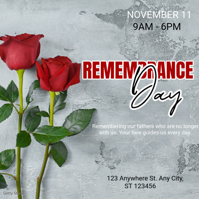 remember Template | PosterMyWall