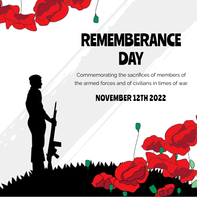 REMEMBERANCE DAY Template | PosterMyWall