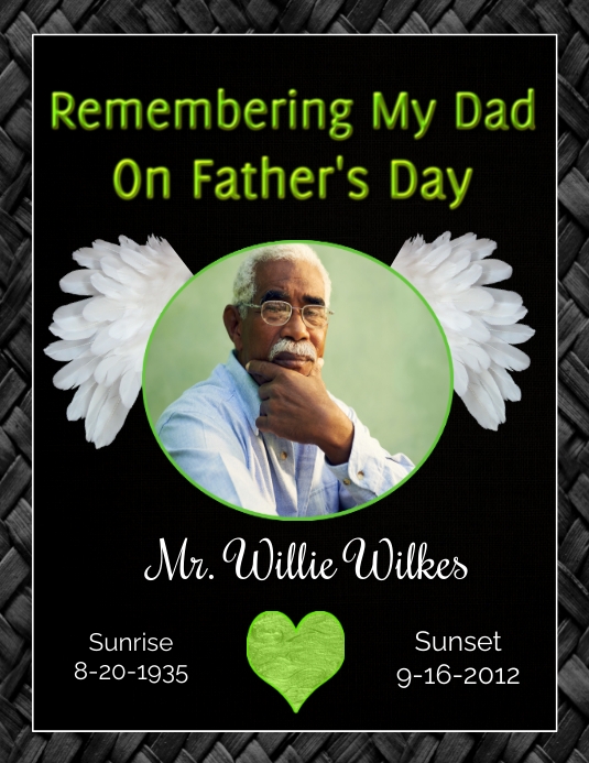 Copy of Remembering Dad on Father's Day | PosterMyWall