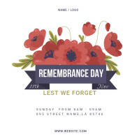 remembrance day celebration Template | PosterMyWall