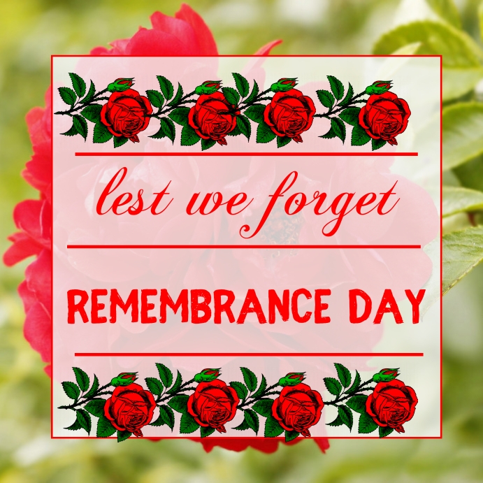 Remembrance day Template | PosterMyWall