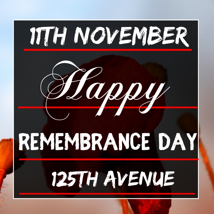 Remembrance day Template | PosterMyWall