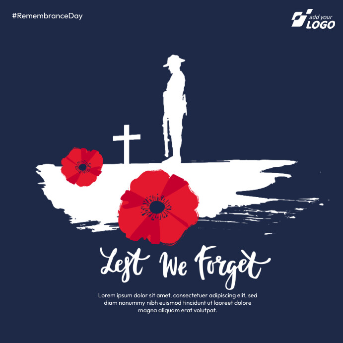 Remembrance Day Template | PosterMyWall