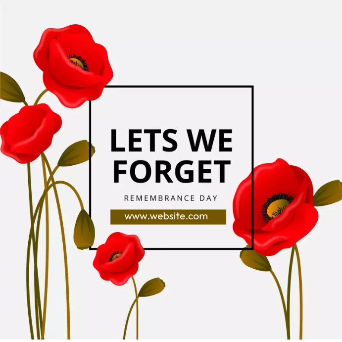 remembrance day Template | PosterMyWall