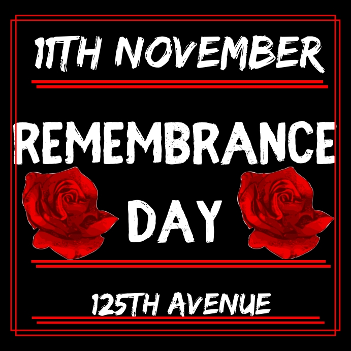 Remembrance day Template | PosterMyWall
