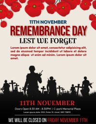 REMEMBRANCE DAY FLYER Template | PosterMyWall