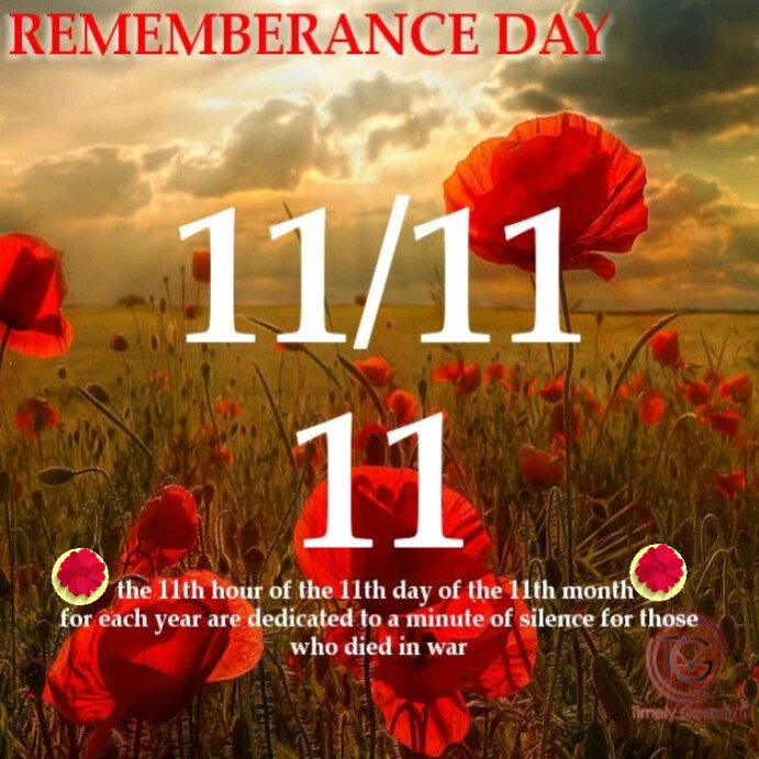 Plantilla de Remembrance day Instagram post | PosterMyWall