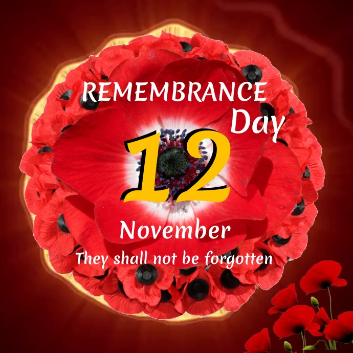 remembrance day instagram post Template | PosterMyWall