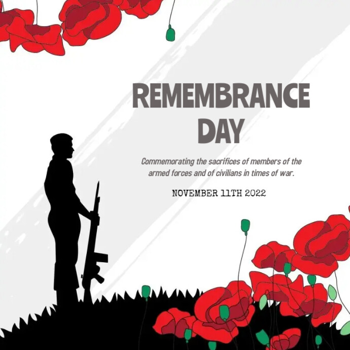 Copy of Remembrance Day Instagram Post Template | PosterMyWall