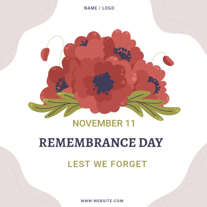 remembrance day template | PosterMyWall