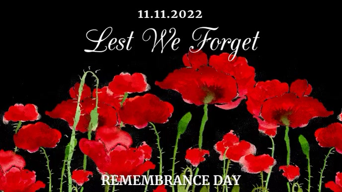 Copy of Remembrance Day Veteran's Day Video Template | PosterMyWall