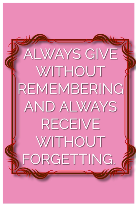 REMEMERING AND FORGETTING QUOTE TEMPLATE | PosterMyWall
