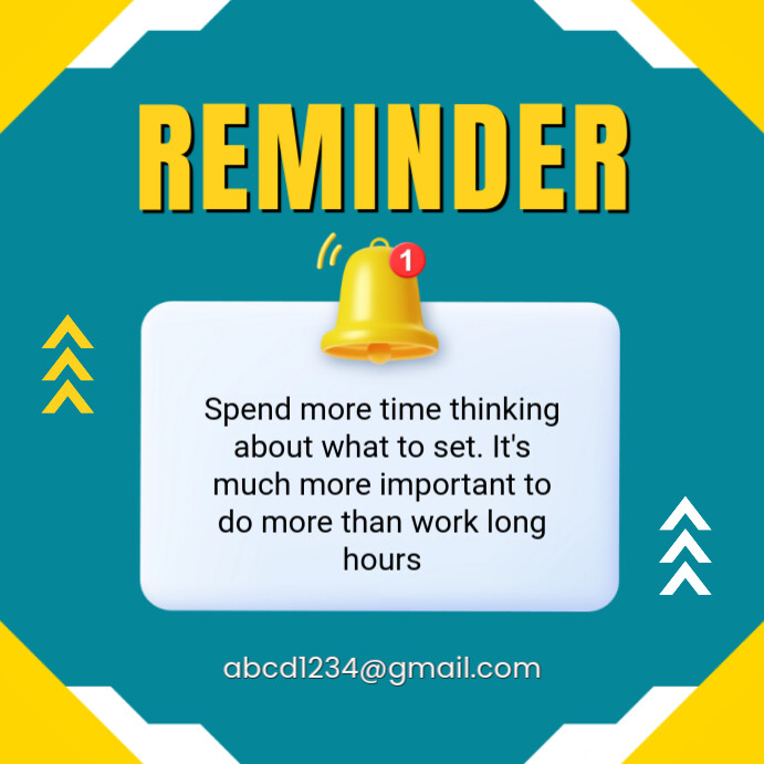 Copy of Reminder | PosterMyWall