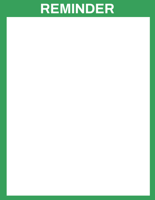 reminder Template | PosterMyWall