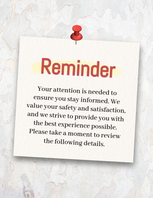 Reminder Template | PosterMyWall