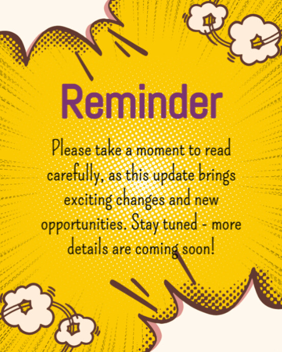 Reminder Template | PosterMyWall
