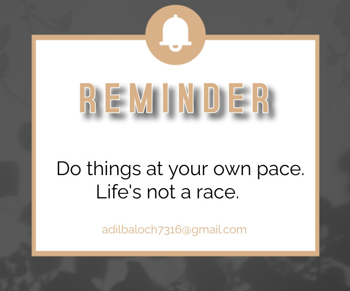 Reminder Template | PosterMyWall