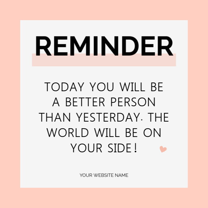 Copy of Reminder posters | PosterMyWall