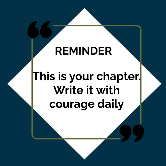 reminder quote template | PosterMyWall