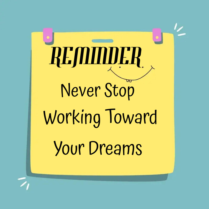 Plantilla de Reminder template | PosterMyWall