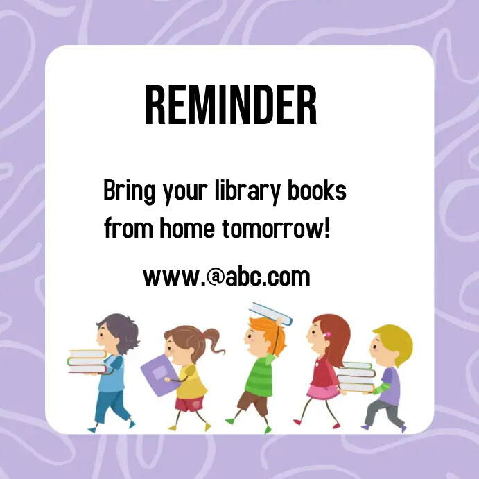 Reminder templates | PosterMyWall