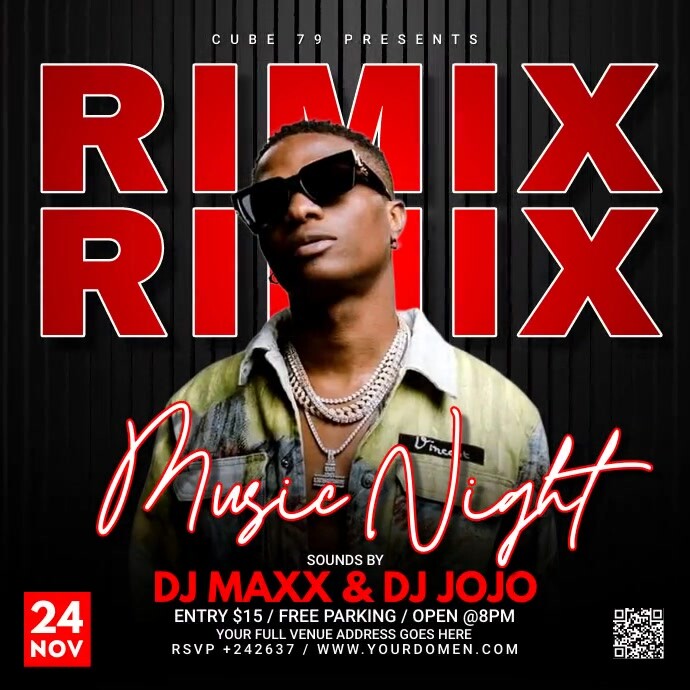 Remix Music Night Template | PosterMyWall