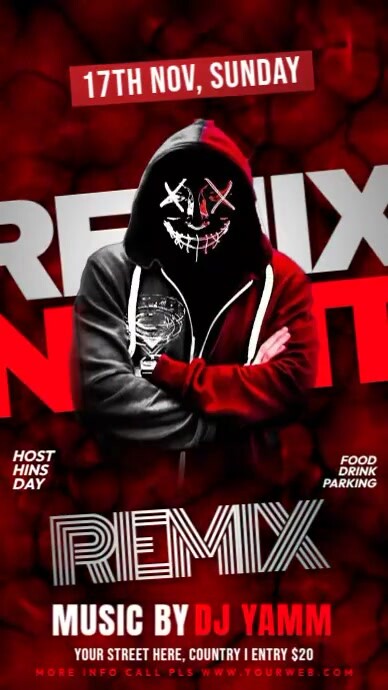 Remix Party Template | PosterMyWall