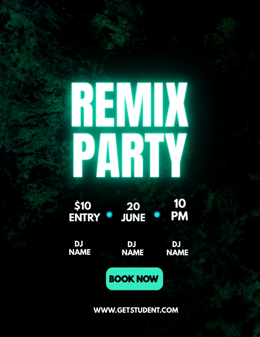 REMIX PARTY FLYER Template | PosterMyWall
