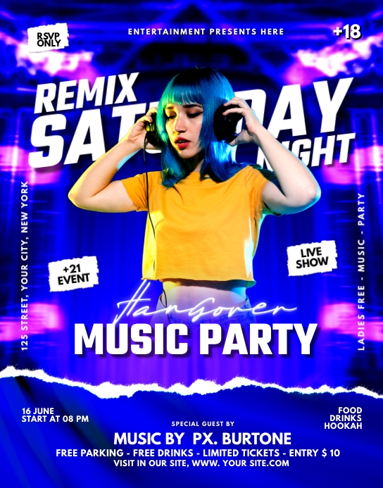 REMIX SATURDAYS Template | PosterMyWall