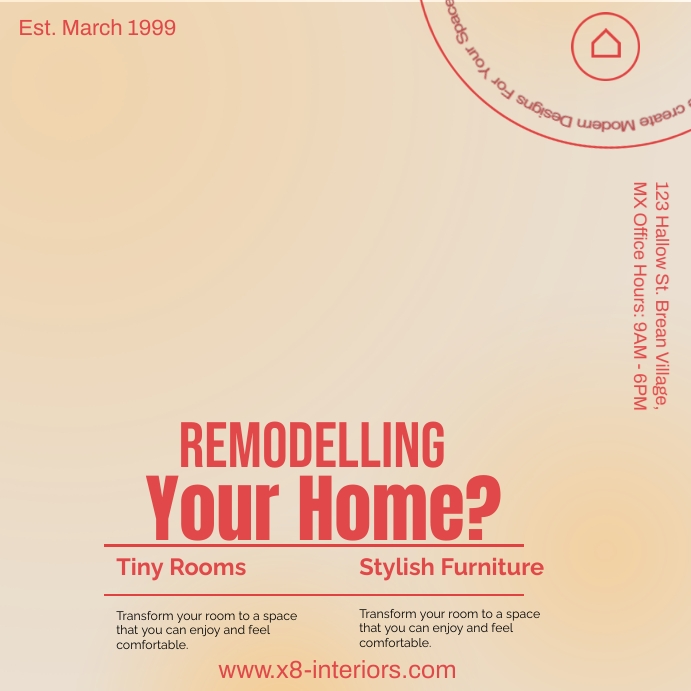 Plantilla de Remodeling Your Home Ads | PosterMyWall