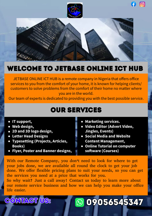 REMOTE JOBS Template | PosterMyWall