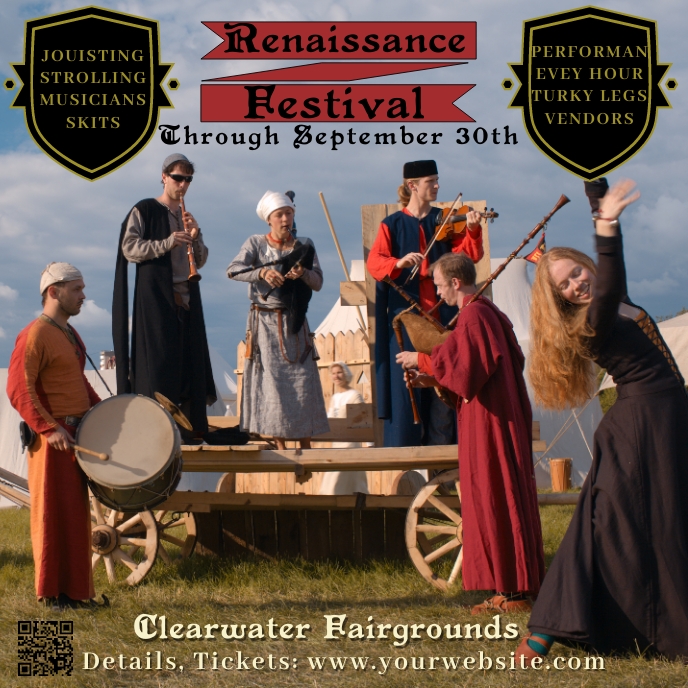Renaissance Festival Instagram Template | PosterMyWall