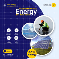 Renewable and clean solar energy ad template | PosterMyWall