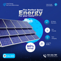 Renewable and clean solar energy ad template | PosterMyWall