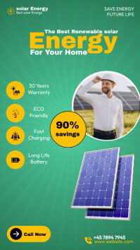 Renewable and clean solar energy template (1) | PosterMyWall