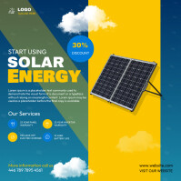 Renewable and clean solar energy. Template | PosterMyWall