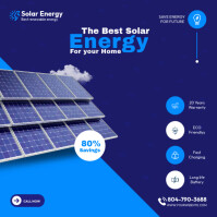 Renewable and clean solar energy ad template | PosterMyWall