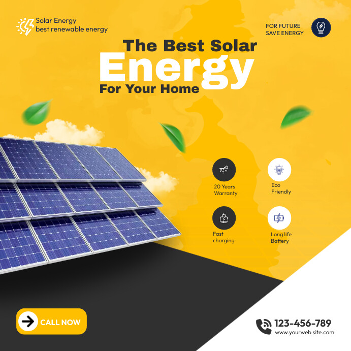 Copy of Renewable and clean solar energy. (1) | PosterMyWall